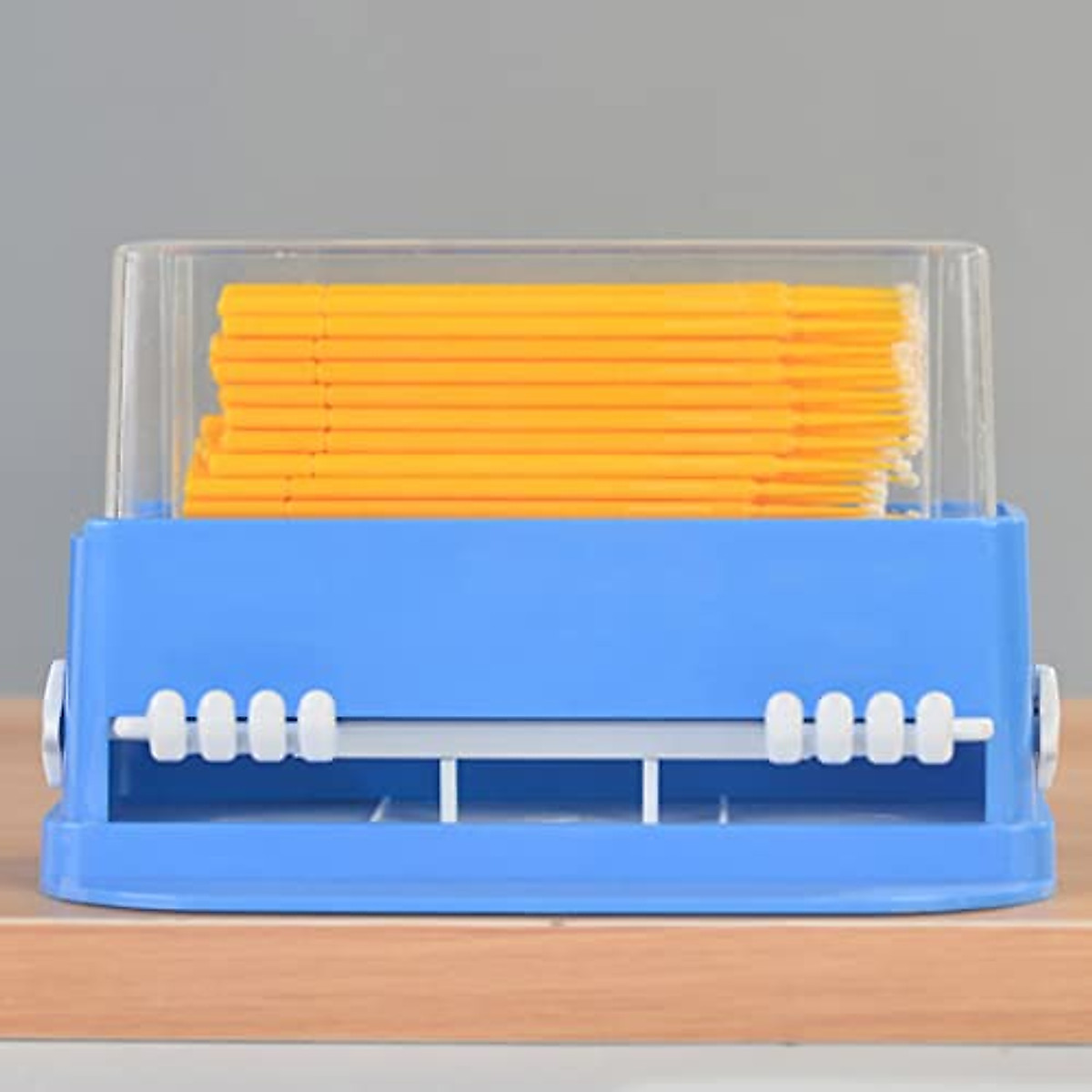 Beaupretty Cotton Swabs Holder Cotton Swab Dispenser Automatic Cotton Swab Storage Box Organizer Container Case for Salon Home