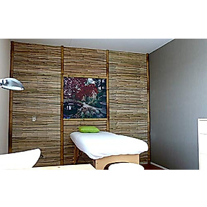 Bamboo Slat Fence, 5'H x 14'L