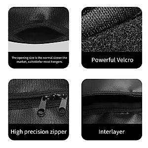 Sdstone Hanger Diversion Fireproof & Waterproof Safe with Lock and Small Fireproof Bag, Hidden pocket safe hanger, Under Hanging Clothes with Pocket to Hide Valuables for Travel or Home,1 Pack