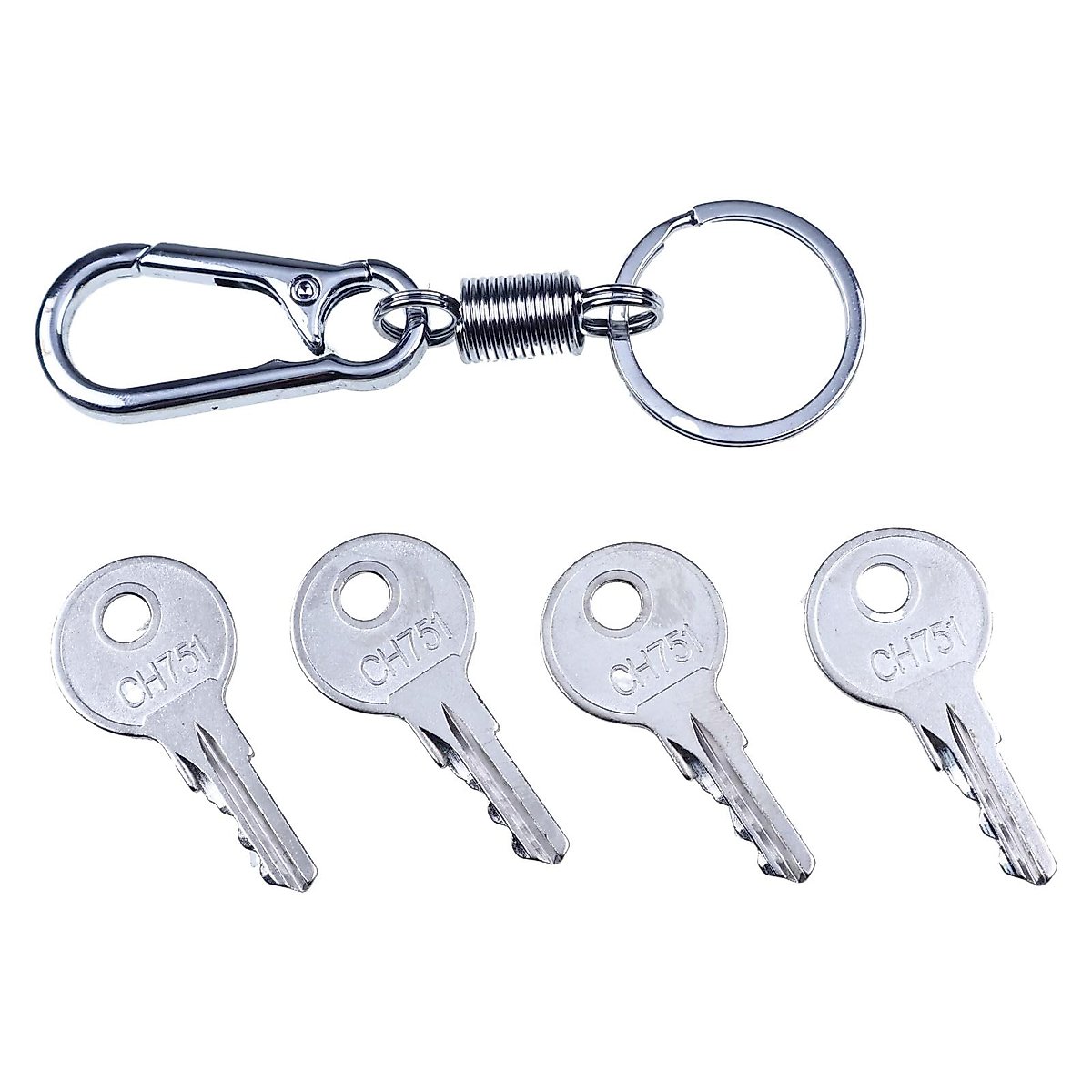 ZTUOAUMA 4X RV Keys CH751 for RV Compartments Campers Cabinet Door Hatch Locks Carts T-Handles Pickup Shells Tool Boxes Trash Laundry Chutes Sprinkler Controllers