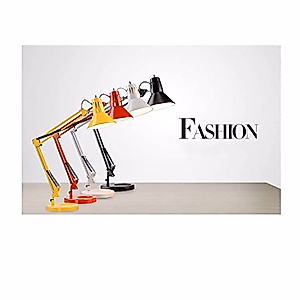 KNOXC Bedside Lamp, Metal Desk Lamp Swing Arm Desk Lamp Adjustable Goose Neck Architect Study Table Lamp Eye-Careading Lamp for Home Office Easy to Assemble/Red1