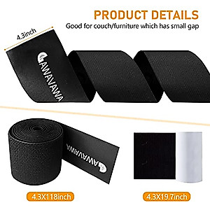 GAWAVAWA Under Couch Blocker Adjustable and Thickened Upgraded Bed Barrier for Under Furniture-Stop Things from Rolling Under Sofa,Bed,Strong Adhesive Baffle, Easy to Install-4.3in*9.8Foot