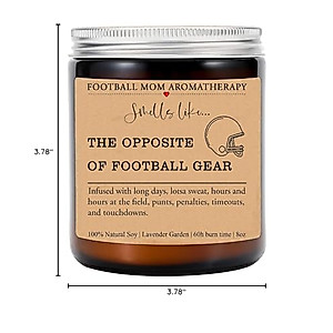 Football Mom - Football Mom Candle - Football Mom Gift - Football Team Mom Gift - Birthday Gift for Mom - Mother's Day Gift - Unique Gift for Mom - Football Gift Manager