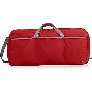 Amazon Basics Large Travel Luggage Duffel Bag, Red
