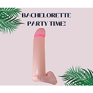 Bachelorette Party Inflatable Penis | Blow Up Penis | Great Gift for Bridesmaid and Whole Wedding Party | Decoration and Entertainment for Bride to Be and Bachelorette Party