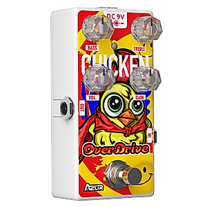 AZOR Overdrive Guitar Effect Pedal Chicken Overdrive Wide Range Pedal for Electric Guitar True Bypass AP505