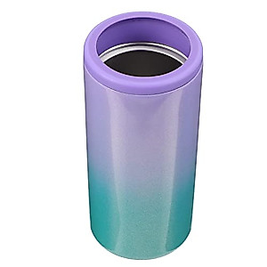 BESTonZON 3pcs Insulated Soda Reusable Personalized Cans Wraps Weddings Coke Vacuum Beer As Metal Color Mug Events Nonslip Portable Double- Walled Bar Wine Protectors Bottle Collapsible