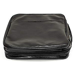 Black Leatherette Bible Cover Case with Handle, (Maxi) 2X-Large