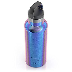 RTIC 16 oz Vacuum Insulated Water Bottle, Metal Stainless Steel Double Wall Insulation, BPA Free Reusable, Leak-Proof Thermos Flask for Hot and Cold Drinks, Travel, Sports, Camping, Pacific