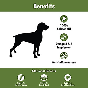 Simply Wild Salmon Oil - Omega 3 Fatty Acids, EPA, DHA - Healthy Joint Supplement - All-Natural Oil for Dogs and Cats - 32 fl oz