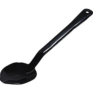 Carlisle FoodService Products 442003 High Heat Solid Spoon, 13", Black