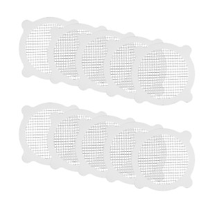 YS0911 10pcs Disposables Shower Drain Hair Catcher Mesh Stickers for Floor Drain Bathtub Bathroom Kitchen Filter Screen Stopper Round Drain Cover