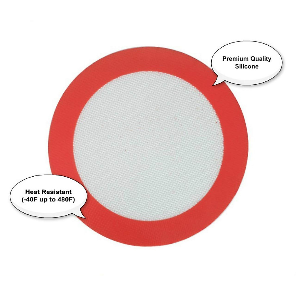 Round Silicone Baking Mat 2 Pack Non Stick Reusable Diameter 6.5 inch Perfect For 7 inch Round Cake Pan Liner Baking Sheets Premium Quality