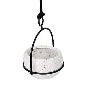 Umbra 1009251-748 Nesta, Table Top or Hanging Modern Planter, Ideal Succulent Plant Holder, White/Black,Single Planter