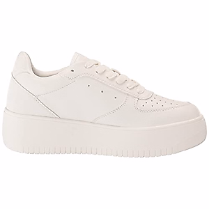 Steve Madden Women's Rocket Sneaker, White, 8.5