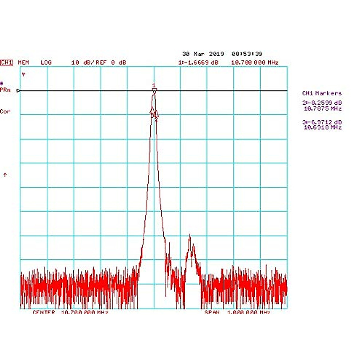 Taidacent Quartz Crystal RF Bandpass Filter Narrowband Filter 10.7MHz ±7KHz 10.7M Filter for Special Instruments