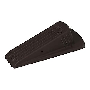 MASTER MANUFACTURING Big Foot ColorStop Floor Doorstop Wedge, Heavy Duty Non-Slip Large Rubber Door Stopper, Match Carpet or Floor Color, Made in the USA, Brown