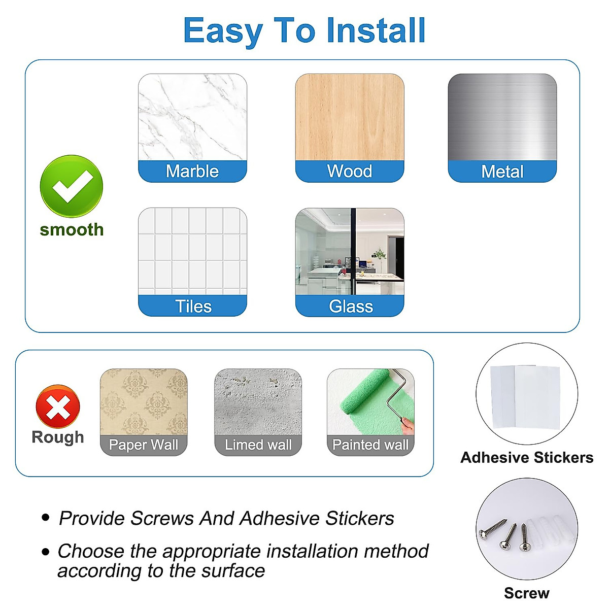 LEWONO Grocery Bag Holder Wall Mount Plastic Bag Dispenser Space Saving Brushed Silver Garbage Bag Holder for Cabinet, Cupboard, Pantry, Anti-Fingerprints Design