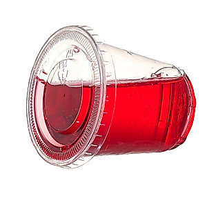 PATCHKE [ 3 OZ - 200 Cups + 200 Lids ] Jello shot Cups with Lids - Leak-Resistant, Tight fit, Easy Snap-on Lids - Clear & Fully Transparent, Tall squeezable Disposable Plastic.