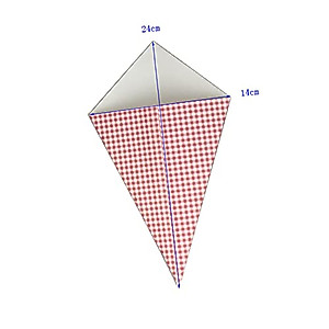 BESTOYARD 50pcs Popcorn Boxes Food Containers Snack Container Dessert Trays Popcorn Cone Boxes Open- Popcorn Box Food Cones Bag Popcorn Treat Box Paper Popcorn Boxes Party Popcorn Boxes Cup