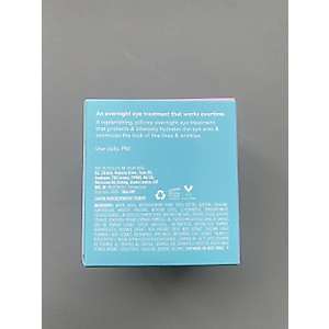 TULA Skin Care Eye Recharge + Replenish - Overnight Eye Treatment, Protects & Intensely Hydrates, Minimizes the look of Fine Lines & Wrinkles, 0.5 Fl. oz.