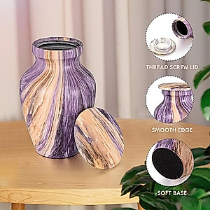 Dletay Mini Urn for Human Ashes 2.9 Inch Small Keepsake Urns Aluminum Mini Cremation Urn Memorial Small Urns for Human Ashes Miniature Funeral Urns