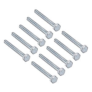 uxcell Hex Head Screw Bolts Carbon Steel 1/4"-20x2-1/2" Fastener Grade 5 UNC 10pcs