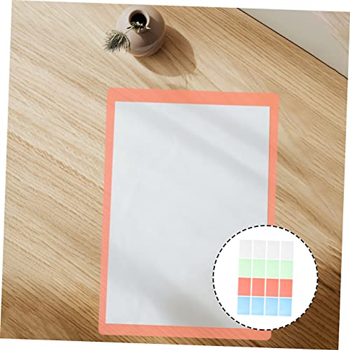MAGICLULU Kids Writing Pad 64 Pcs Translucent Reading Strip Writing Pad Staples Plastic Clipboard A4 Plastic Clipboards Playdough Tools Writing Tablet for Bookmarks for Bulk Exam Pads