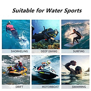 Men's Wetsuit Pants, 2mm Neoprene Long Pants for Surfing Kayaking Swimming Diving Canoeing (Black, L)