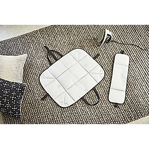 Yamazaki Home Tower 2-in-1 Mat and Bag Portable Folding Iron Pad Cover, W33XD18XH18cm, Black