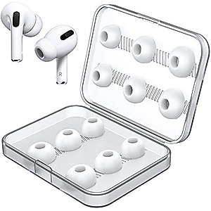 Link Dream 12 Pieces Replacement Ear Tips for AirPods Pro/AirPods Pro 2 Silicon Ear Buds Tips with Portable Storage Box (S/M/L) (6 Pairs)