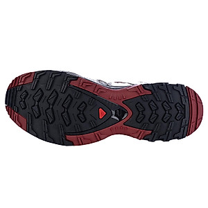 Salomon Men's XA PRO 3D Trail Running Shoes for Men, Monument / Ebony / Red Dahlia, 12
