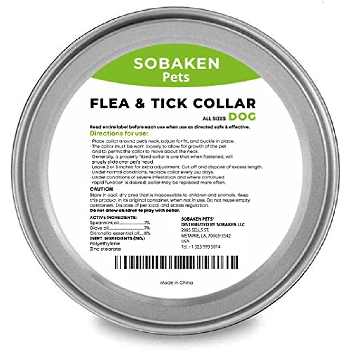 8-Month Protection Dog Flea Collars & Tick Collar - No Irritation, Baldness, or Side Effects - Suitable for Small, Medium, Large Dogs - 25 lnch - Natural flea and tick Collar for Dogs - 1 Pack
