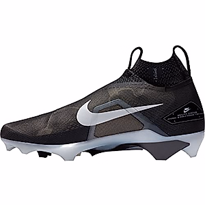 Nike Alpha Menace Elite 3"Black/White/Iron Grey Mens Football Cleat. SZ 11