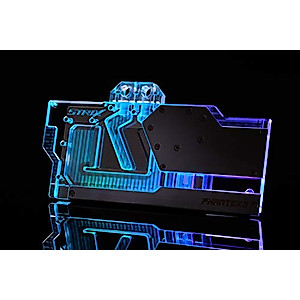 Phanteks (PH-GB2080TiAS_CR01) Glacier G2080Ti Strix GPU Full Waterblock for Asus ROG Strix RTX 2080/2080Ti - Nickel-Plated, Acrylic, Addressable RGB, Mirror Chrome