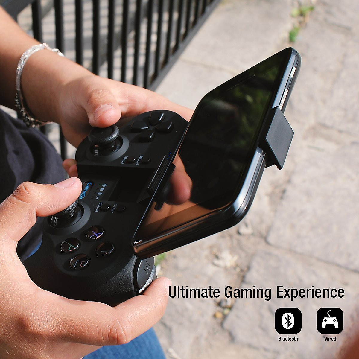 GameSir T1 Bluetooth Wireless Controller Android PUBG Gamepad, Wired USB PC Gaming Controller(Windows 7/8/10), PS3