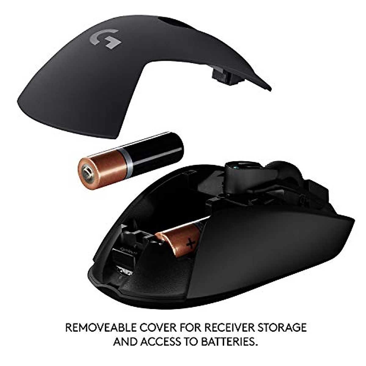 Logitech G603 Lightspeed Wireless Gaming Mouse, Hero Sensor, 12000 DPI, Lightweight, 6 Programmable Buttons, 500h Battery Life, On-Board Memory, PC/Mac - Black