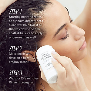 CUVÉE BEAUTY GoBalm Conditioner - 2.36 oz - Solid-to-Liquid Conditioner - Hydrates & Moisturizes Hair - Leak Free, TSA Approved