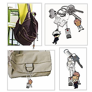 Anime Cosplay Keychain with Earrings for Tanjirou, Metal