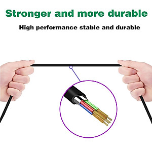 A50 Headsets Cord Replacement Inline Mute & Mic Volume Control Audio Cable Compatible with Astro A10 A40 A30 A50 and Logitech G633 G933 Gaming Headphones, Work for Xbox One Play Station4 PS5 Switch