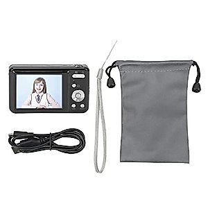 Akozon Children Digital Camera, 2.7in Camera 48MP High Definition Camera 8X Optical Zoom Digital Camera for Children Beginners (Black)