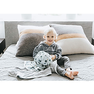 Large Premium Knit Baby 3 Layer Stretchy Quilt Blanket Lunar by Copper Pearl