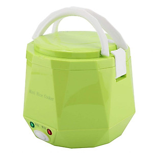 1.3L 24v 180w Electric Lunch Electric Rice Cooker Box Mini USB Rice Cooker Removable Food Grade Double Safety Buckle Cook Rice,Porridge, Nutritious Eggs,Warm Dishes for Home Car Truck Outdoor (Green)