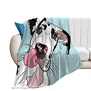 Jreergy Dog Throw Blanket for Bedroom Couch Travelling,Comfortable All Season Air Conditioning Blanket for Adult Chidern 50"x40"