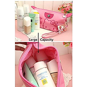 Kerr's Choice Cosmetic Bag Makeup Bag Kitty Cat Toiletry Bag Makeup Pouch Kitty Gift