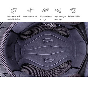 DCLINA Motorcycle Half Helmet Sunscreen Men's Women's Vintage Open-Face-Helmet, DOT Approved Unisex-Adult Retro Electric Girls Scooter Helmet for ATV Cruiser Moped,Breathable and Lightweight