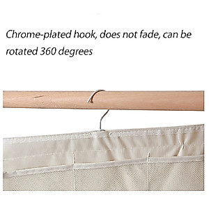 Hanging Closet Organizer for Underwear, Space Saving Storage Pocket Bag Dual-Sided for Bra,Jewelry,Stockings,Panties, Socks, 30 Pockets