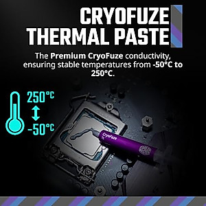 Cooler Master Hyper 212 Pro aRGB CPU Air Cooler, SickleFlow Edge 120 PWM Fan, Composite 4 Copper Heat Pipes, 152mm Tall, Sleek Top Cover, AMD Ryzen AM5|AM4, Intel LGA 1851|1700 Brackets