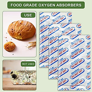 300cc(90 PCS) Oxygen Absorbers for Food Storage,Food Grade O2 Absorber for Mylar Bags, Canning, Preserved Foods, Flour, Work in Long Term Preservation of Food