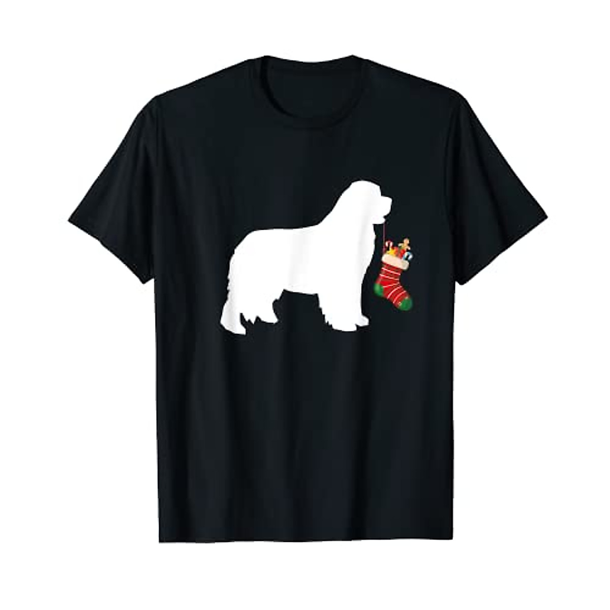 Newfoundland Christmas Stocking Stuffer Dog T-Shirt